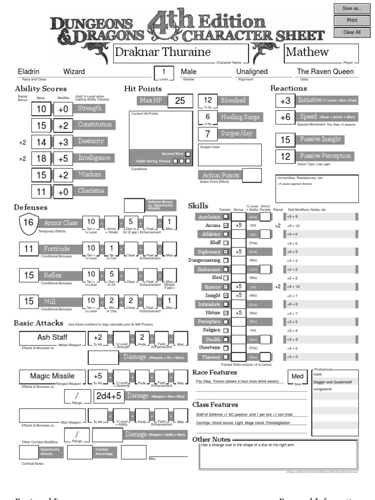 Mathew Character Sheet | PDF | Role Playing Games | Leisure