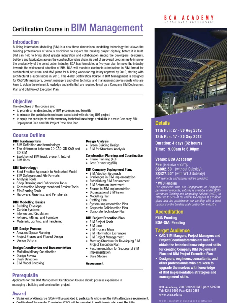 Brochure BIM | PDF | Building Information Modeling | Cheque