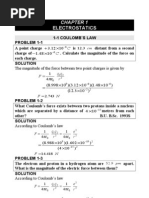 Electrostatics Problem Set With Answers | PDF | Electric Field | Electrostatics