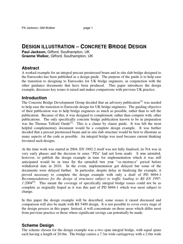 Concrete Bridge Design Guide | PDF | Buckling | Prestressed Concrete