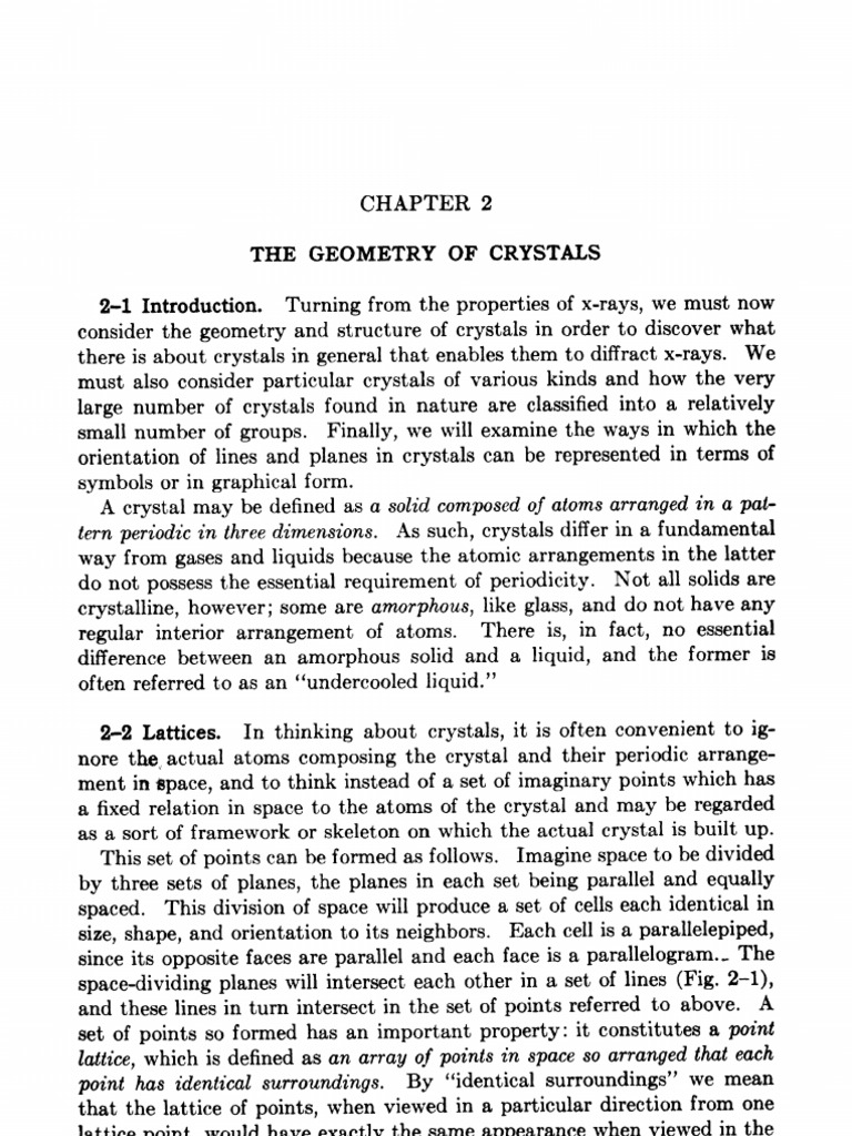 Xtal Structure Cullity | PDF | Crystal Structure | Crystal