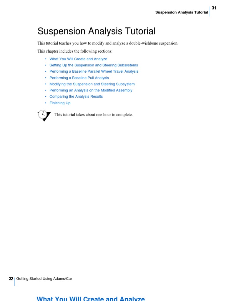 4 Suspension Tutorial | PDF | Suspension (Vehicle) | Steering