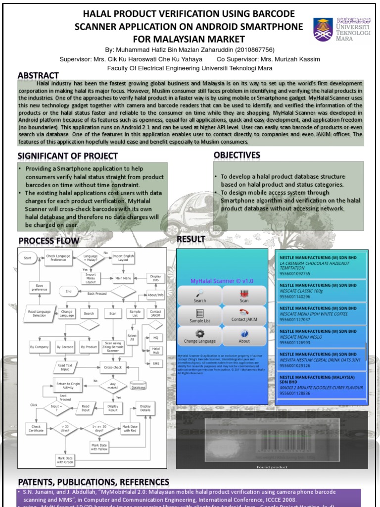 Halal Product Verification Using Barcode Scanner Application On Android Smartphone For Malaysian ...