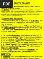 Lab Report - Mouse Genetics (One Trait) | PDF | Genotype | Genetics