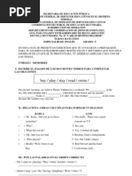 Examen de Inglés Básico con Respuestas | PDF | Languages
