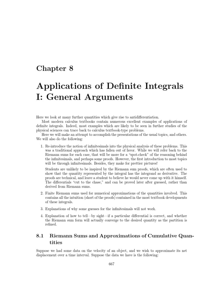 Applications of Definite Integrals PDF | PDF | Integral | Calculus