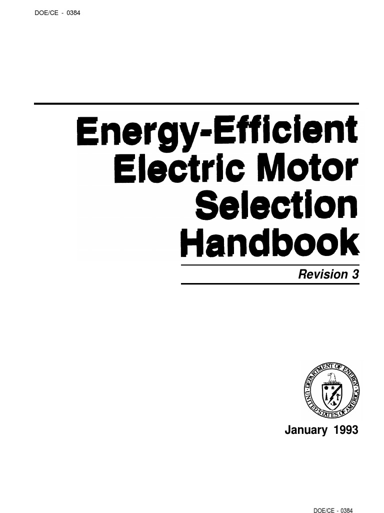 Energy-Efficient Electric Motor Selection Handbook | PDF Energy-Efficient Electric Motor Selection Handbook | PDF