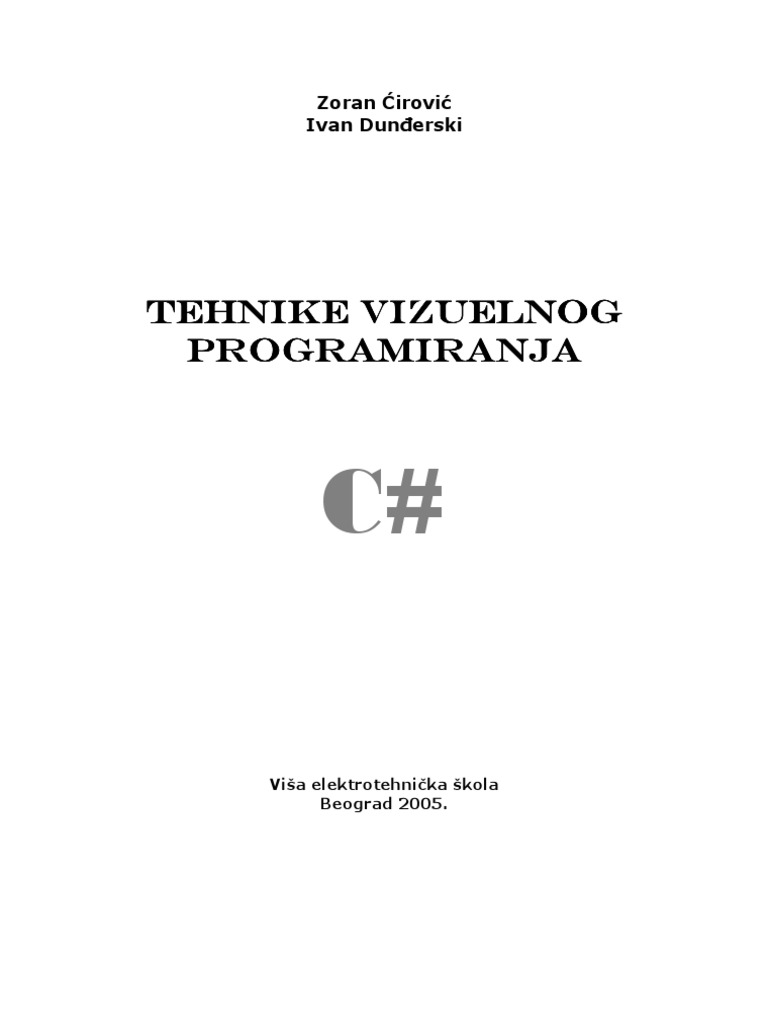 C# Knjiga | PDF