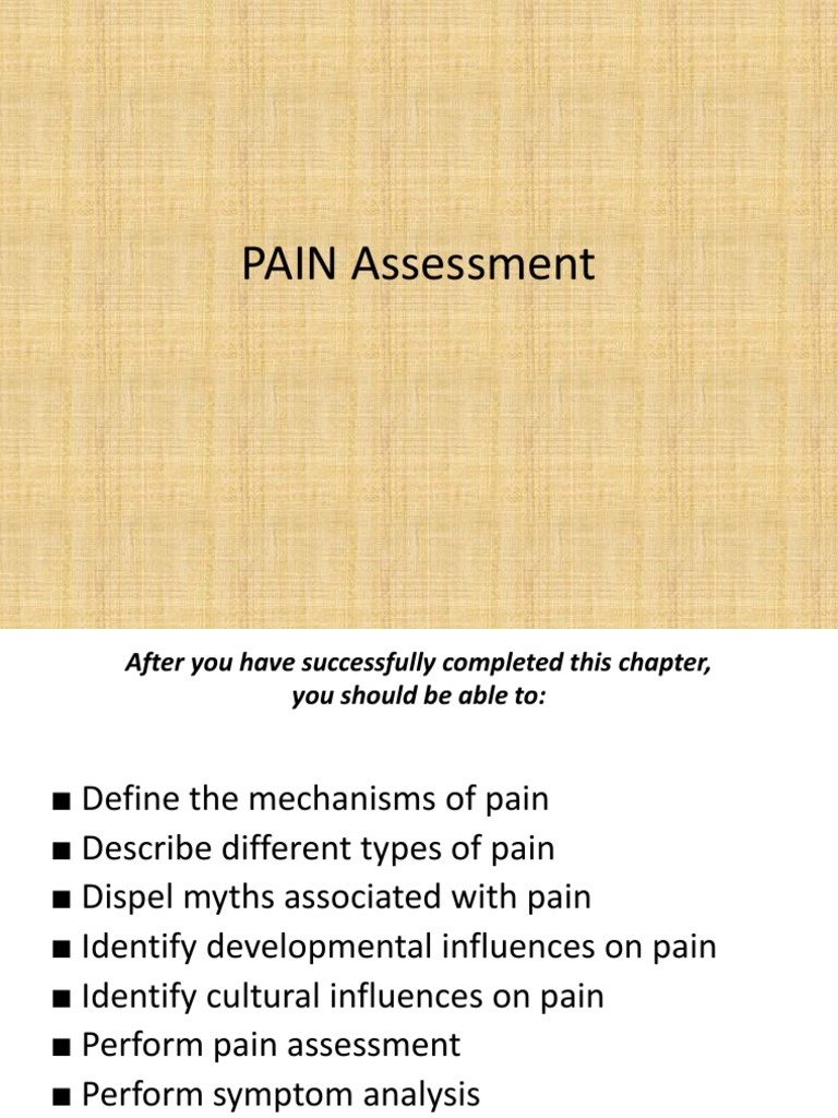 PAIN Assessment | PDF | Pain | Peripheral Neuropathy