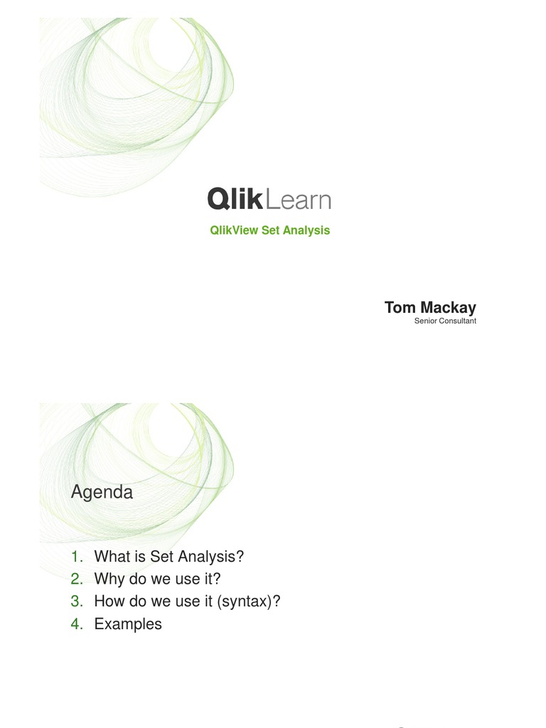 QlikView Set Analysis | PDF | Field (Mathematics) | Function (Mathematics)