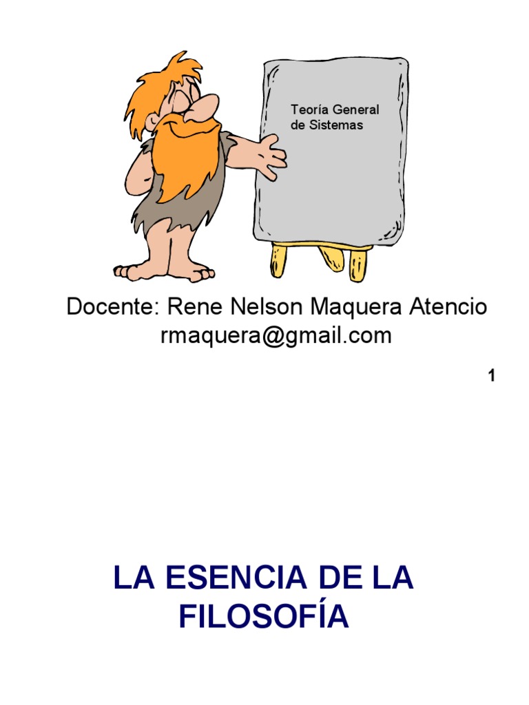 La Esencia de La Filosofia Clase 1 | PDF | Metafísica | Conocimiento