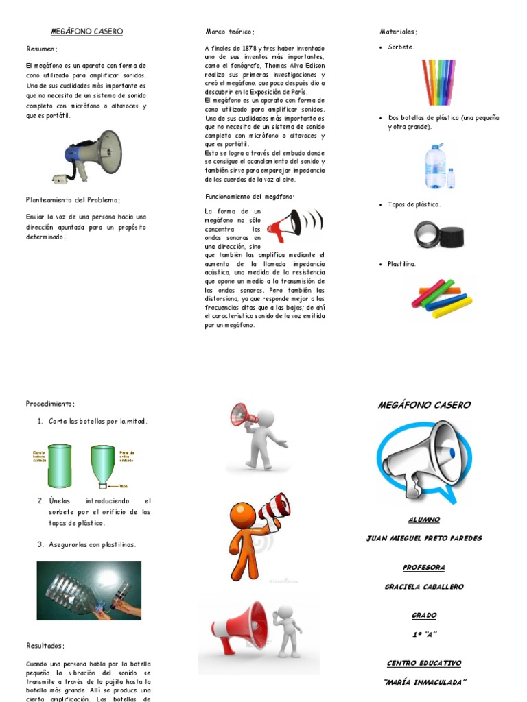 Cómo hacer un megáfono casero | PDF