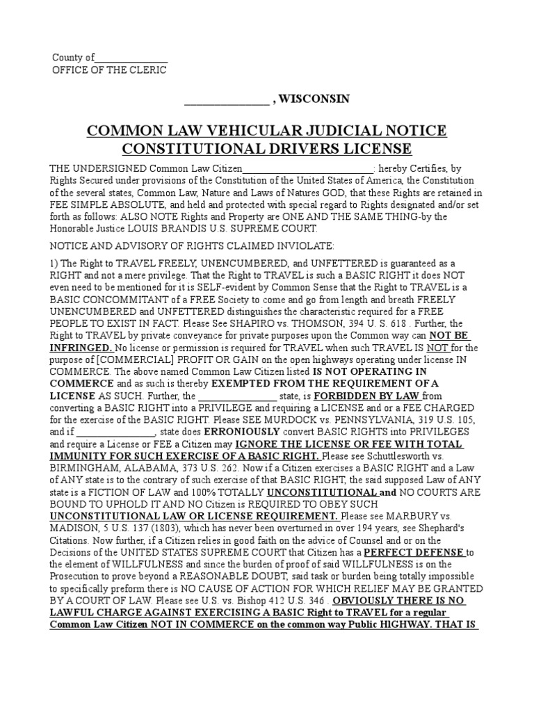Constitutional Drivers License | United States Constitution | Freedom ...
