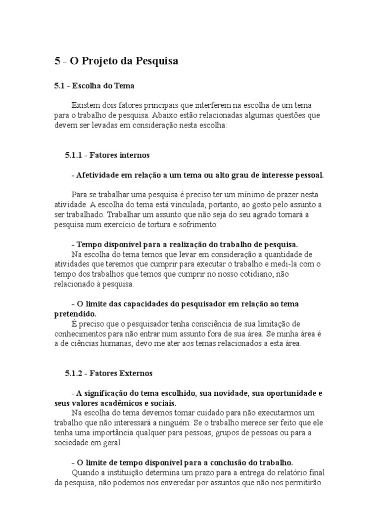 Como Elaborar Um Projeto | Metodologia | Tempo