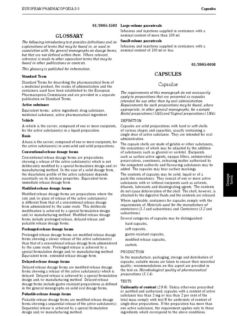 Capsules | PDF | Pharmaceutical Formulation | Tablet (Pharmacy)