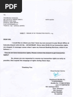 Letter Sample - Overdraft Request | PDF | Overdraft | Banking