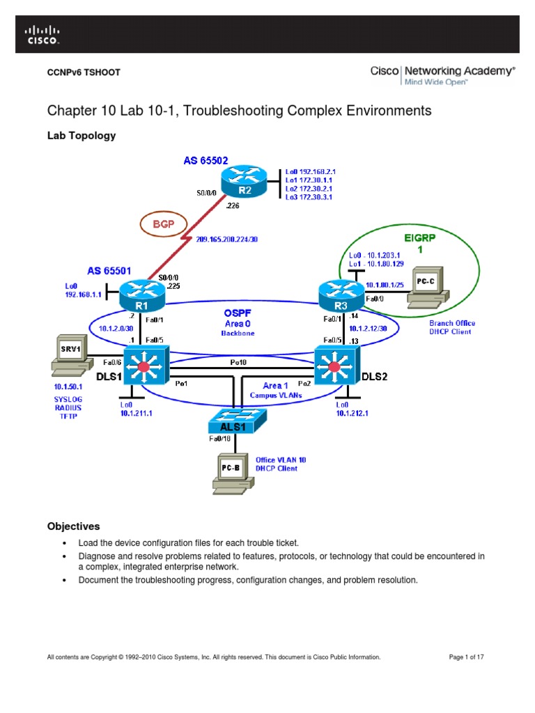 CCNPv6 TSHOOT Lab10-1-Comp-Env Student PDF | PDF | Ip Address ... CCNPv6 TSHOOT Lab10-1-Comp-Env Student PDF | PDF | Ip Address ...