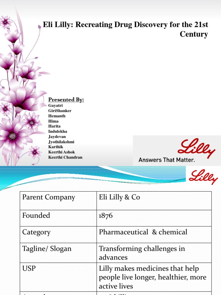 Eli Lilly Final | PDF | Pharmaceutical Drug | Pharmaceutical Industry
