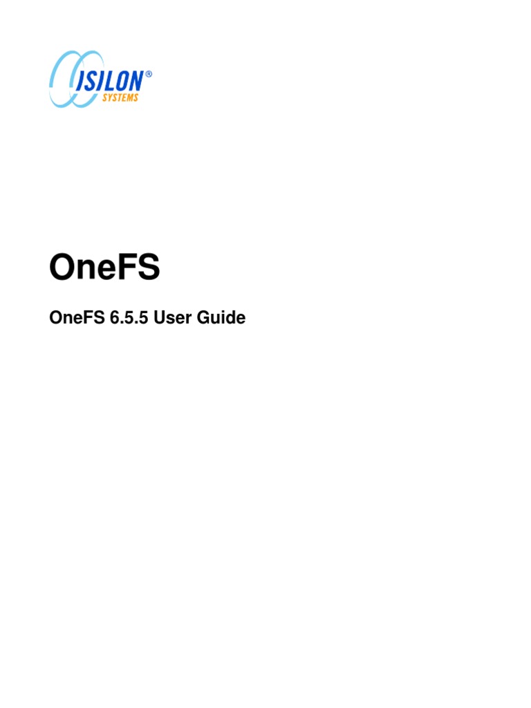 Onefs User Guide 6 5 5 | PDF | Computer Cluster | Apache Hadoop