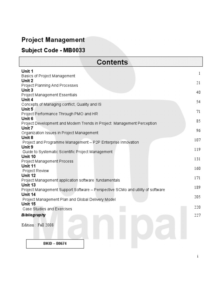 Project Management Fundamentals Guide | PDF | Project Management ...