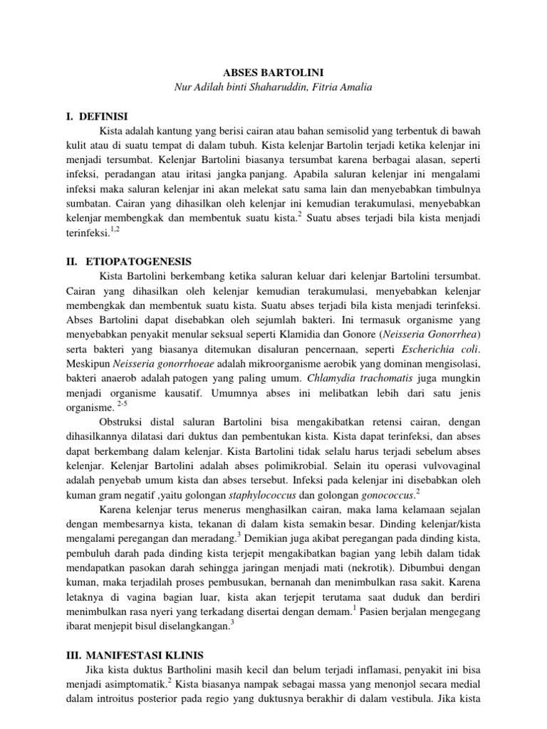 Abses Bartholini | PDF