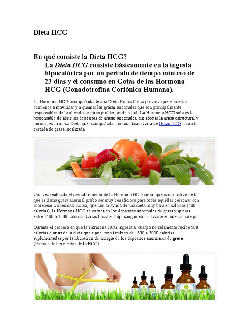 Dieta HCG | PDF | Obesidad | Dieta