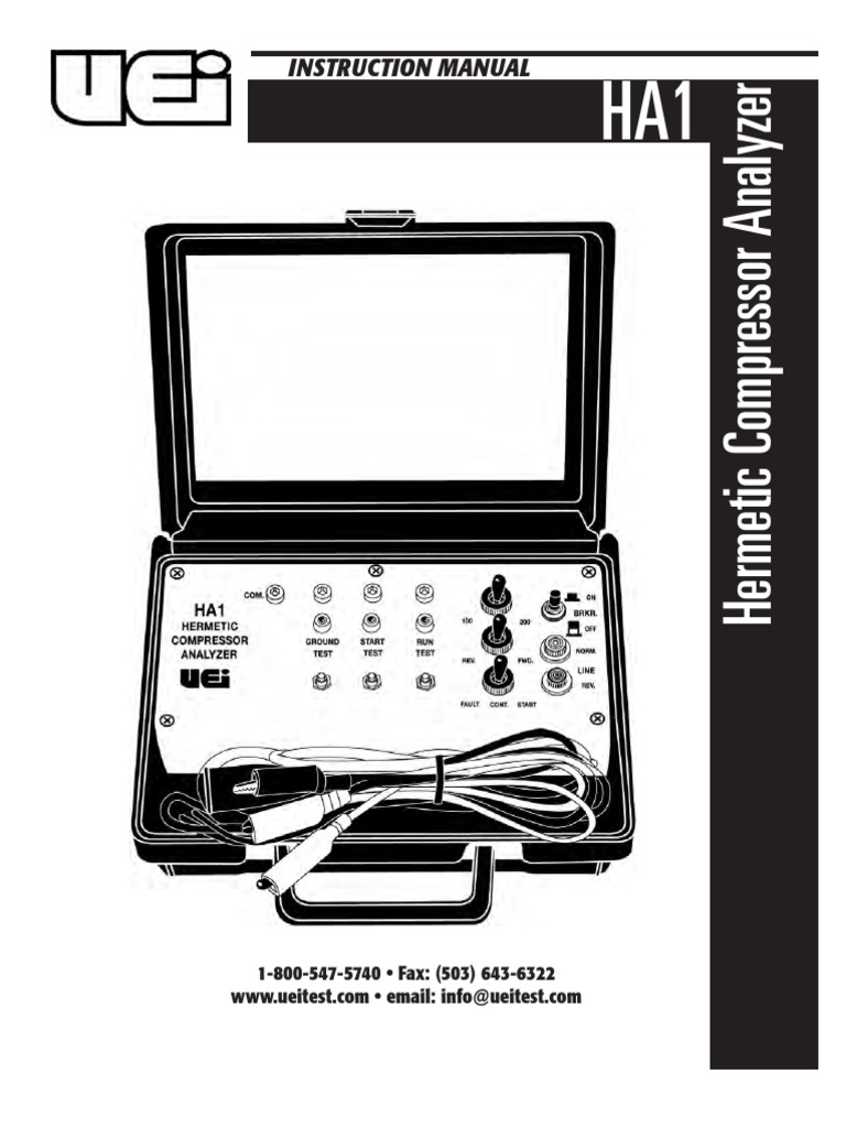 HA1 Manual | PDF | Switch | Capacitor