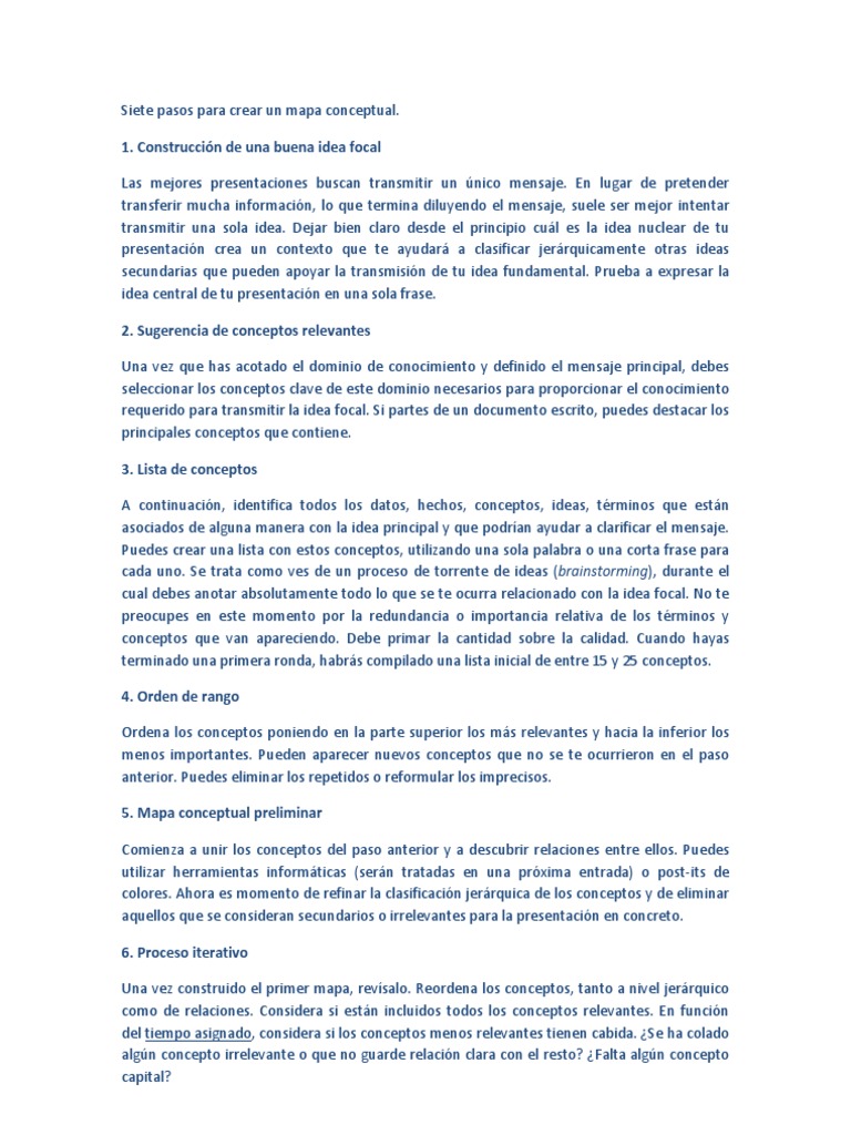 Como Elaborar Un Mapa Conceptual | PDF | Mapa | Cognición