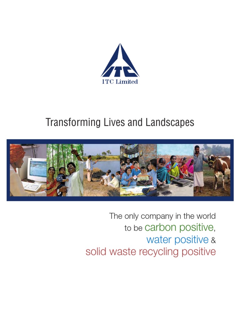 Itc CSR Booklet PDF | PDF | Sustainability | Corporate Social ...