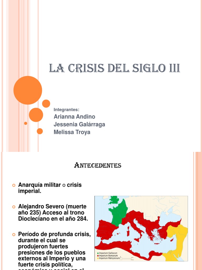 La Crisis Del Siglo III | imperio Romano | Política