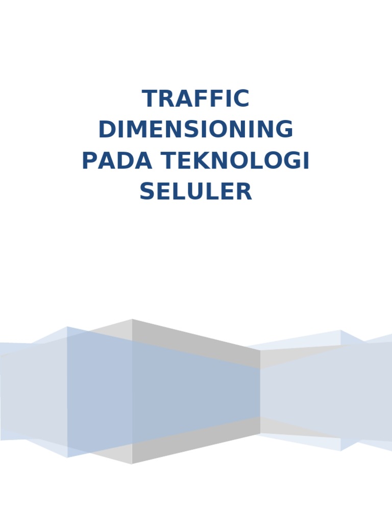 Rekayasa Trafik Seluler | PDF
