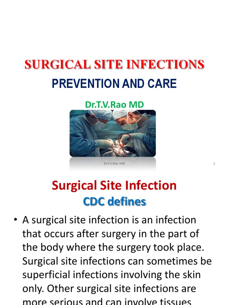 Surgical Site Infection Prevention Guide | PDF | Surgery | Wound