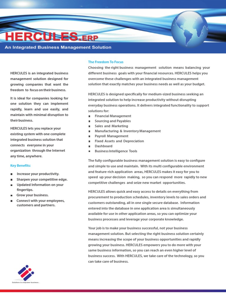 Hercules ERP | Download Free PDF | Inventory | Payroll