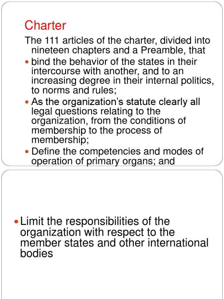 UN Charter-Purposes and Principles | PDF | United Nations ...