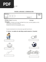 Evaluación de Diagnostico Lenguaje Segundo Año Básico | PDF