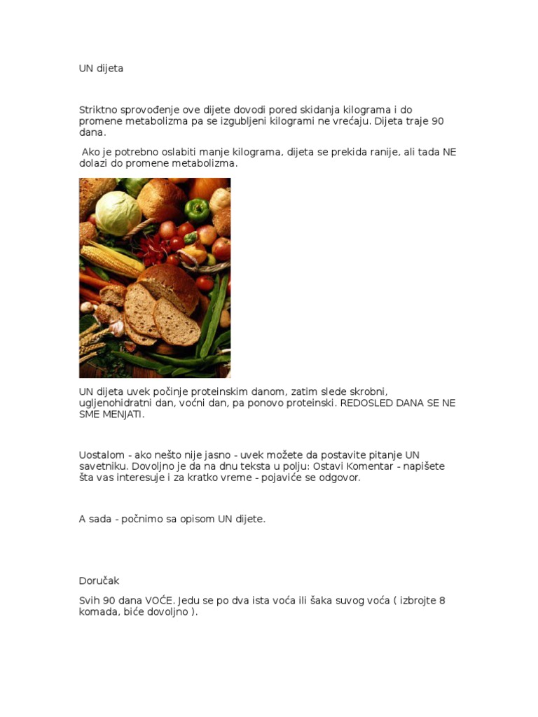 UN Dijeta | PDF