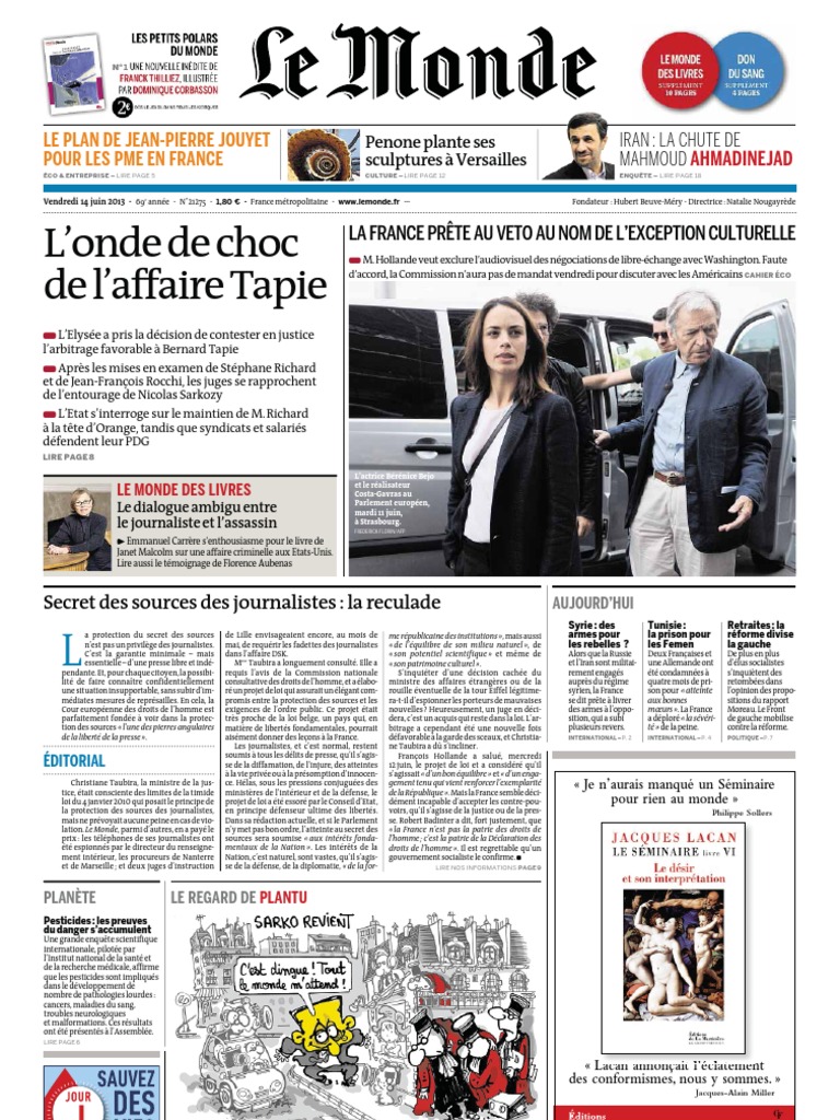 Le Monde Newspaper | PDF | Politique