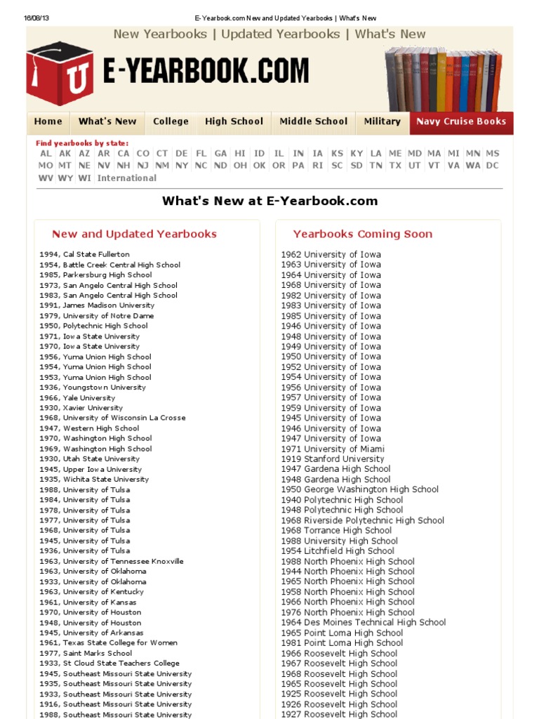 E Yearbook | PDF | Oklahoma | Texas