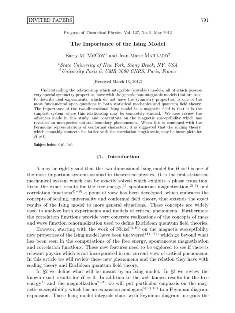 Modelo de Ising | PDF | Quantum Mechanics | Condensed Matter Physics