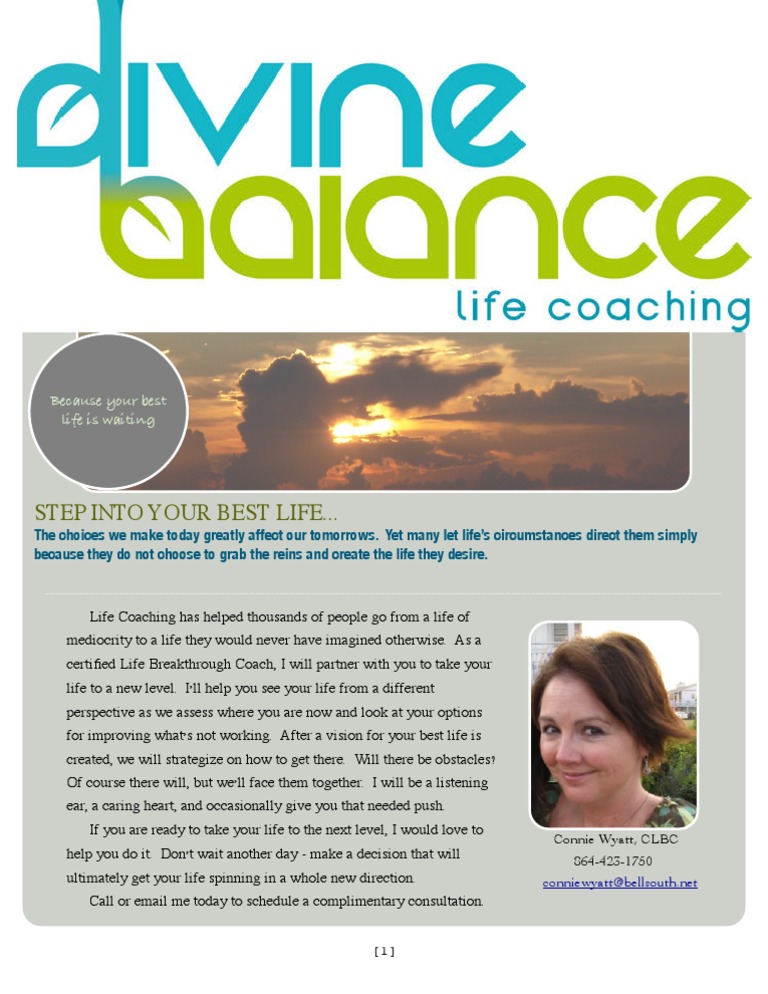 Divine Balance Flyer | PDF | Career & Growth | Self-Improvement