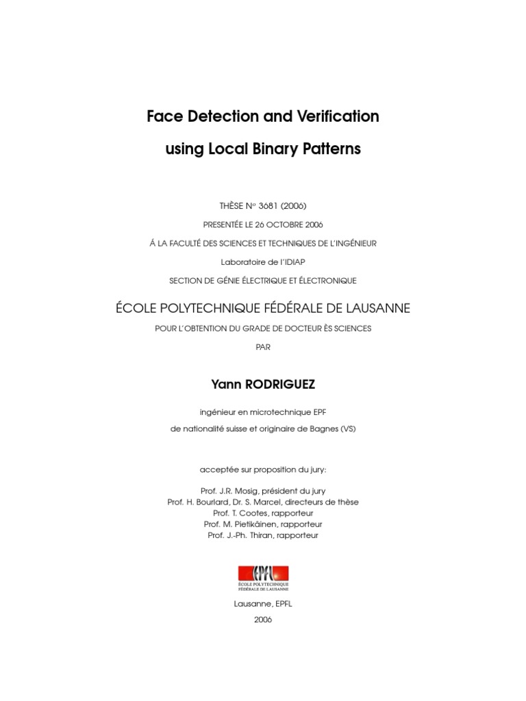 Local Binary Patterns for Robust Real-Time Frontal and Multiview Face Detection | PDF ...