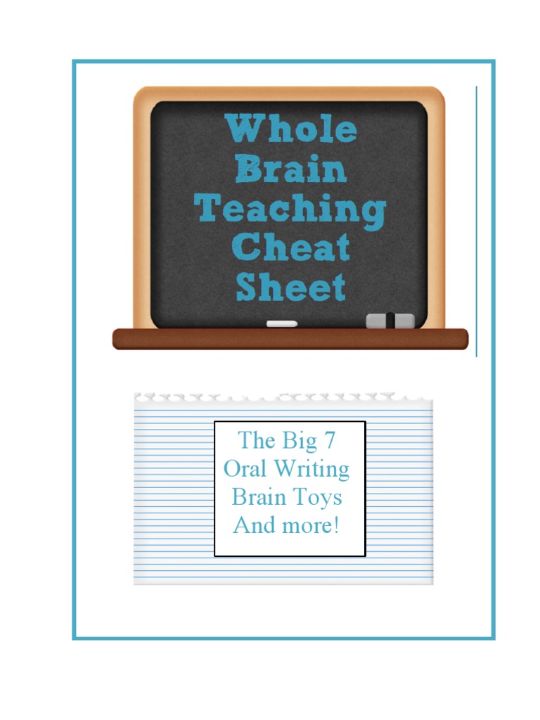 Whole Brain Cheat Sheet | Download Free PDF | Comma | Gesture