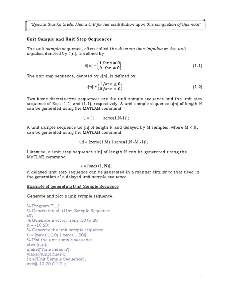 Generating Signal With MATLAB | PDF | Exponential Function | Signal (Electrical Engineering)
