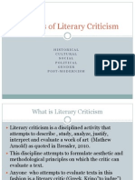 Literary Criticism Powerpoint | PDF | Reality | Theory