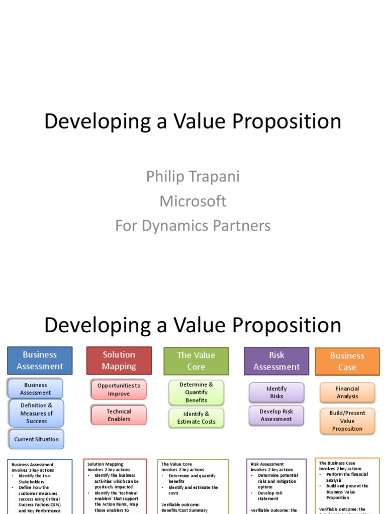 Building a Business Value Proposition | PDF | Net Present Value ...