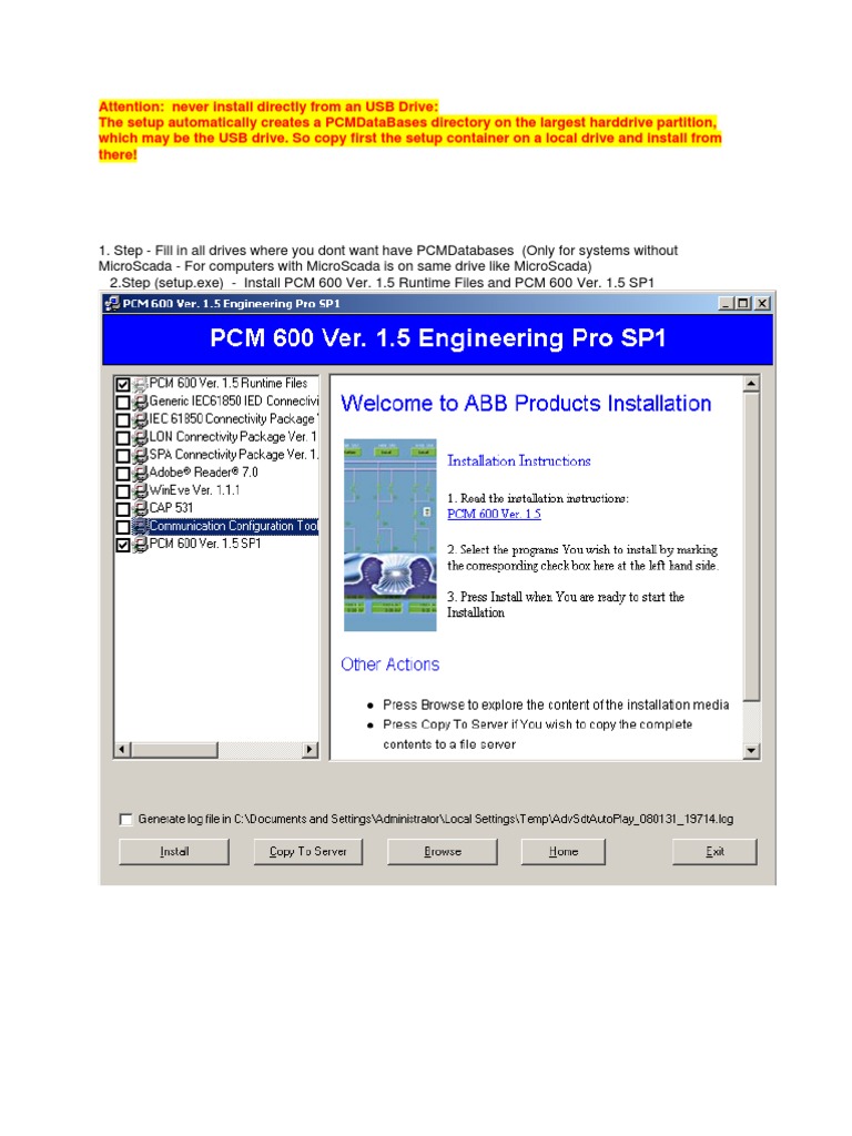 PCM600 Installation Guide and Tips | PDF