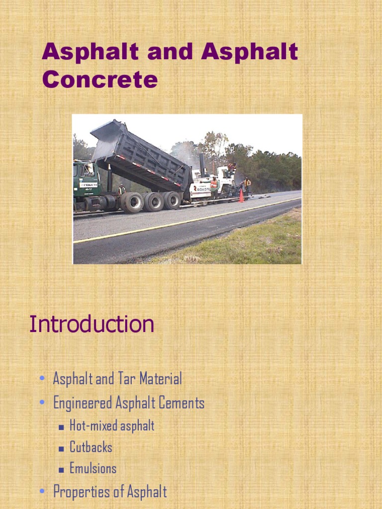 Asphalt PPT | Asphalt | Road Surface