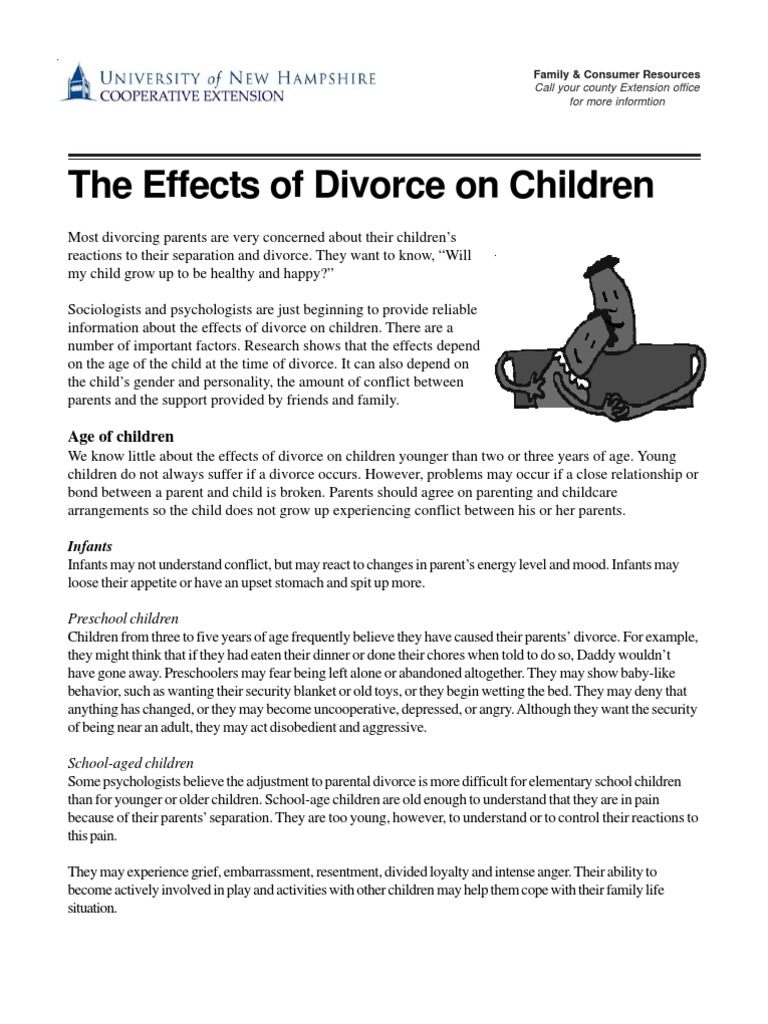 The Effects of Divorce On Children | PDF | Adolescence | Divorce