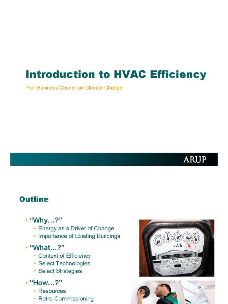Introduction To HVAC Efficiency: For: Business Council On Climate ...