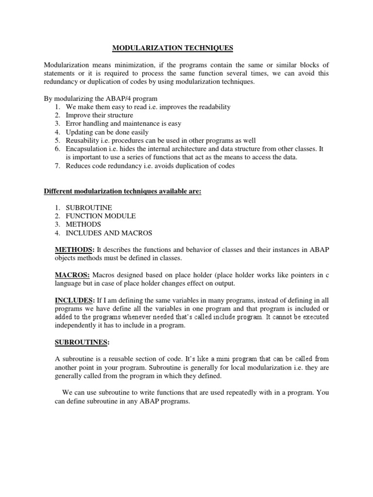 Subroutines Explanation | PDF | Subroutine | Parameter (Computer Programming)